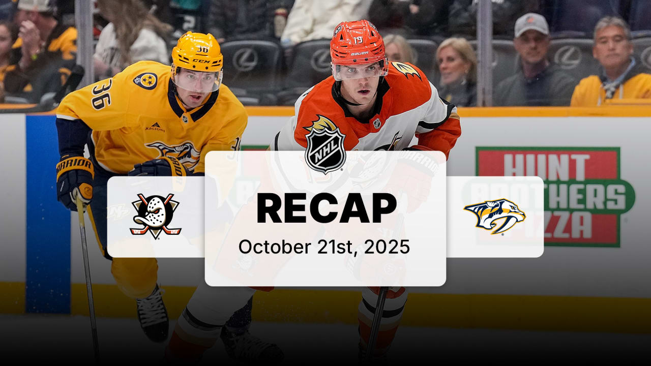 ANA at NSH | Recap | NHL.com