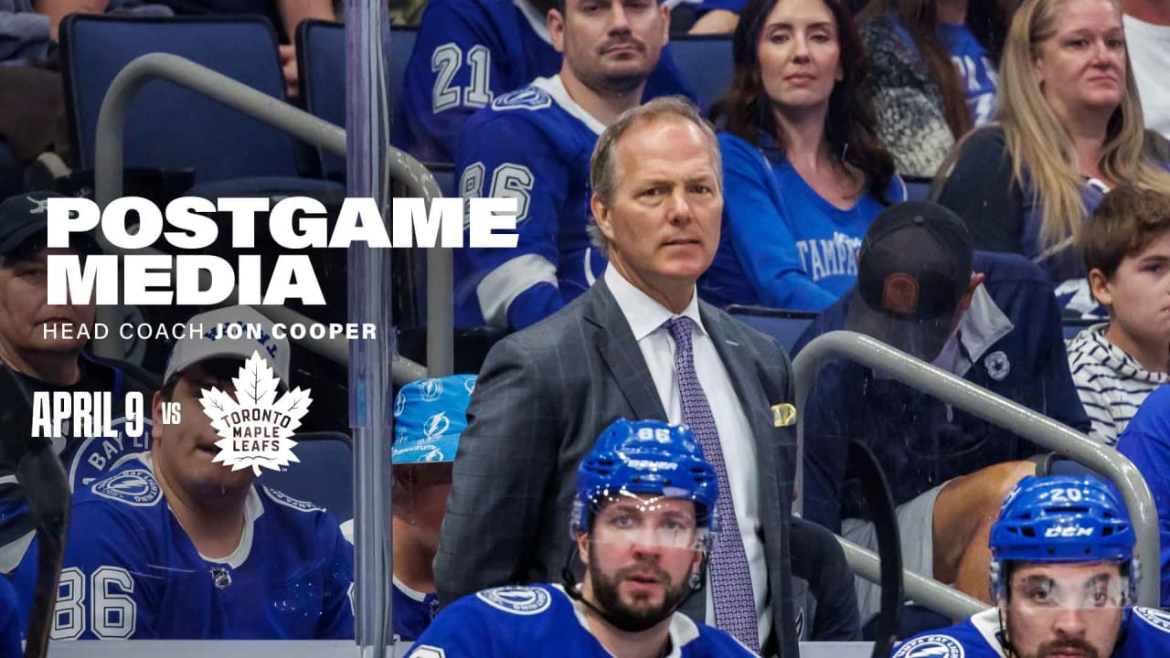 Jon Cooper | Postgame vs Toronto Maple Leafs | Tampa Bay Lightning