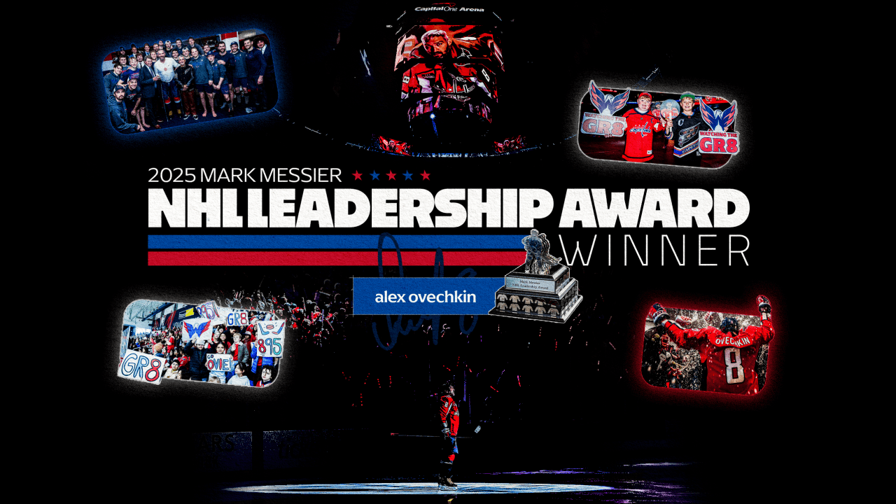 Alex Ovechkin Wins Mark Messier NHL Leadership Award | Washington Capitals