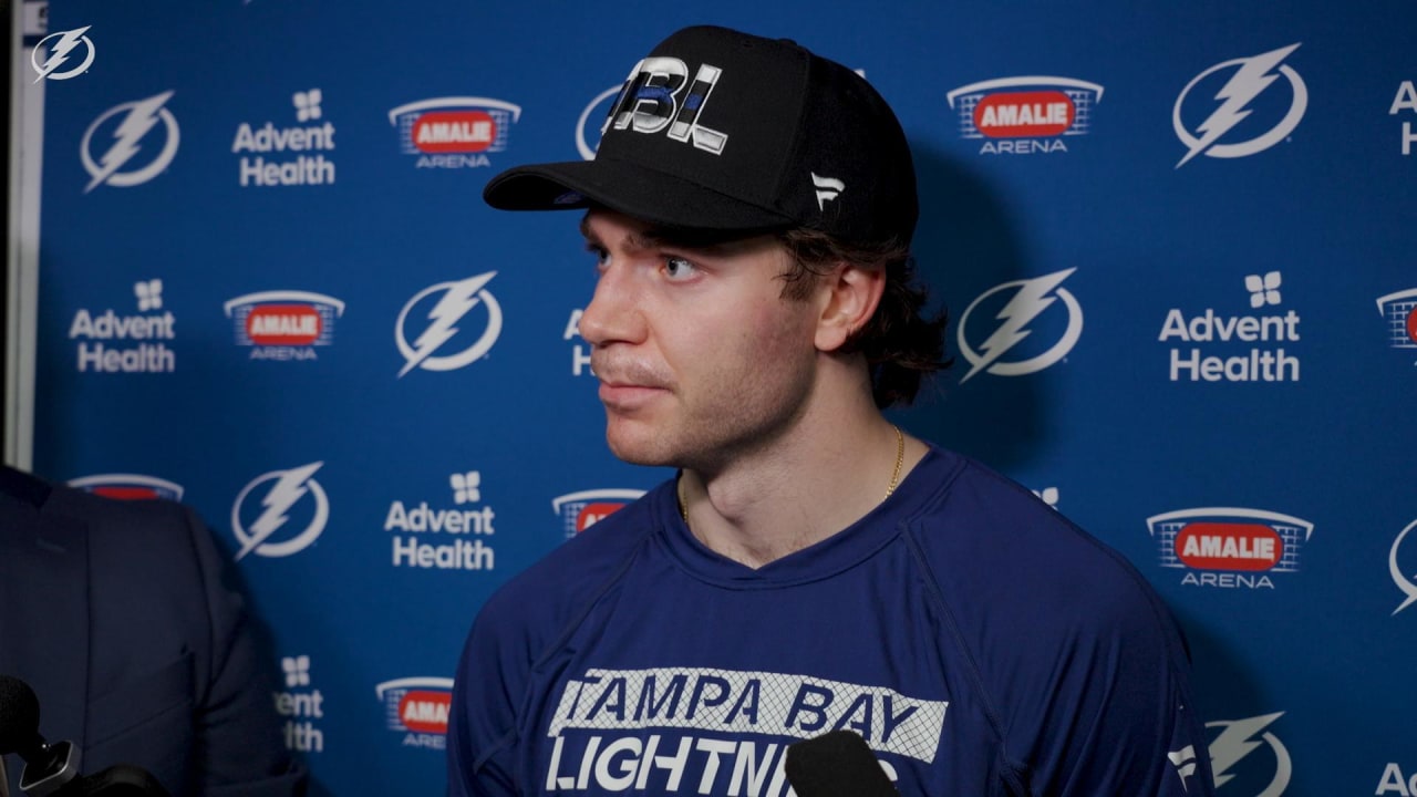 Brayden Point | Postgame vs Boston Bruins | Tampa Bay Lightning