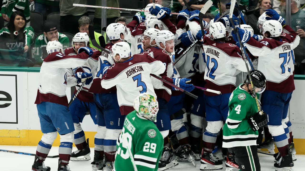 Avalanche shake off early rust, complete big comeback in Game 1 win ...