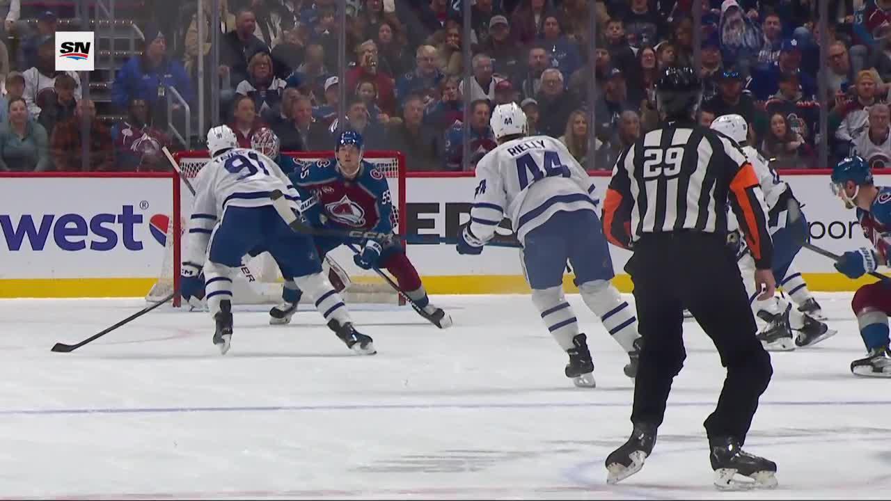 TOR@COL: Tavares scores goal against Mackenzie Blackwood | Toronto ...