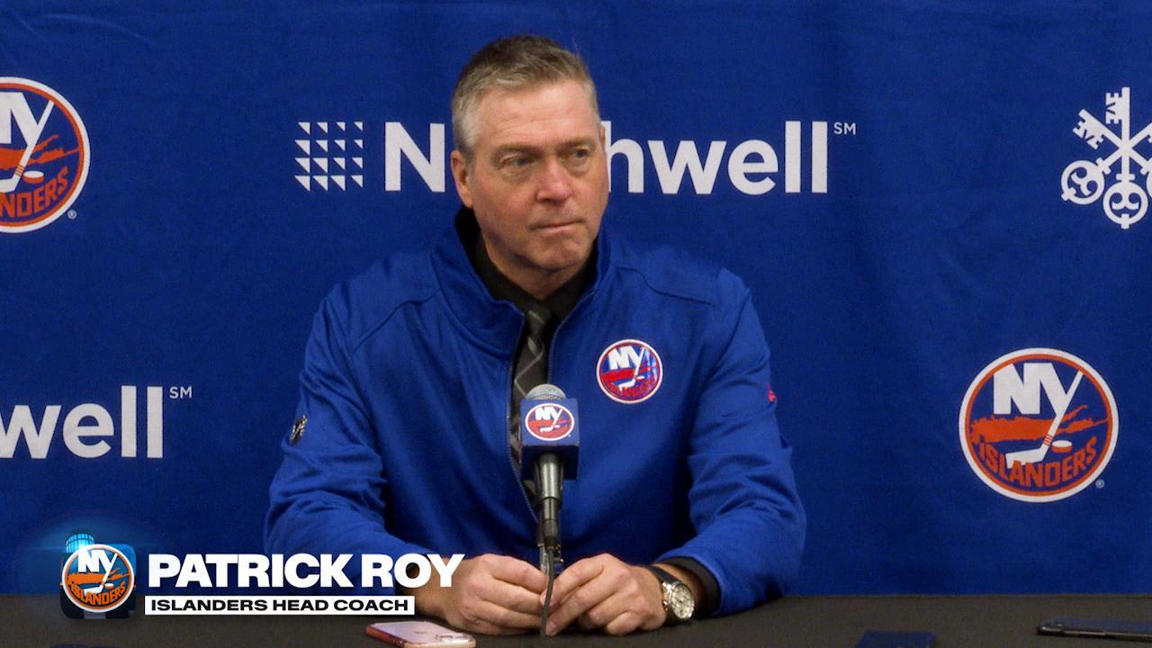 NYI vs CGY 2/10: Patrick Roy | New York Islanders