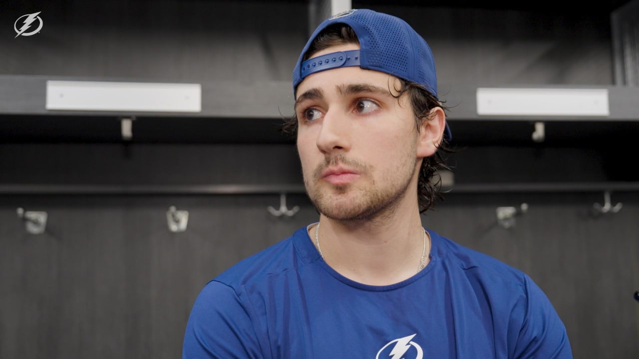 Dominic James | Postgame at New York Islanders | Tampa Bay Lightning