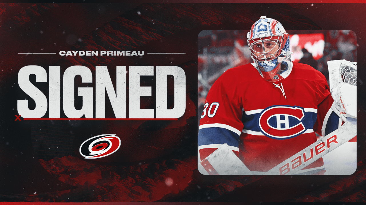 Canes Sign Cayden Primeau To One-Year Deal | Carolina Hurricanes