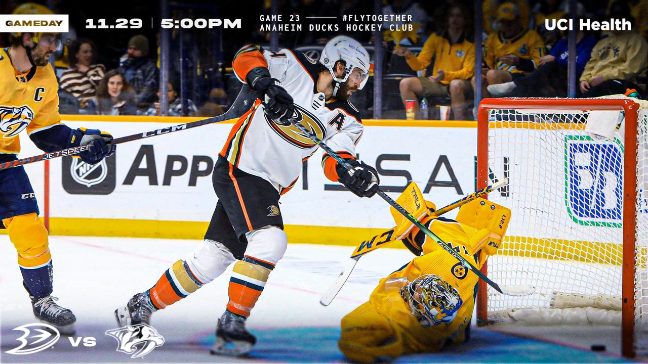 Preview: Ducks Open Four-Game Road Trip Tonight in Nashville | Anaheim ...