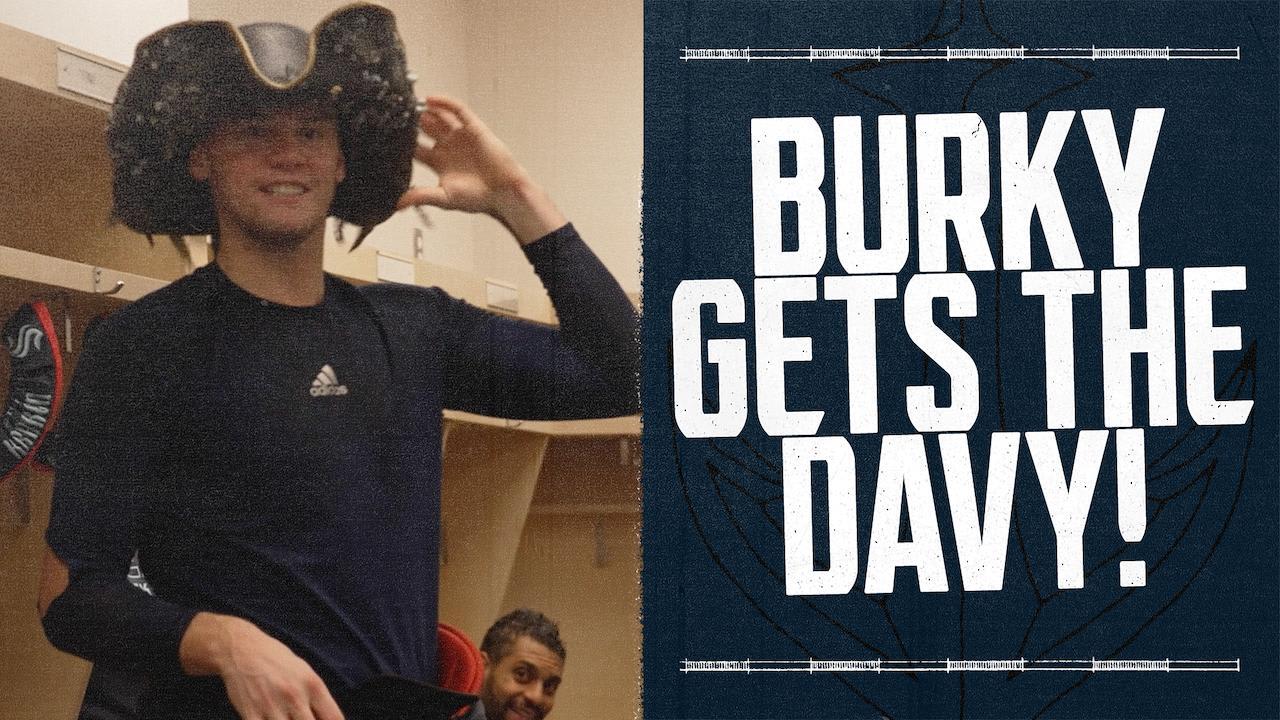 Burky gets the Davy Jones hat! | Seattle Kraken