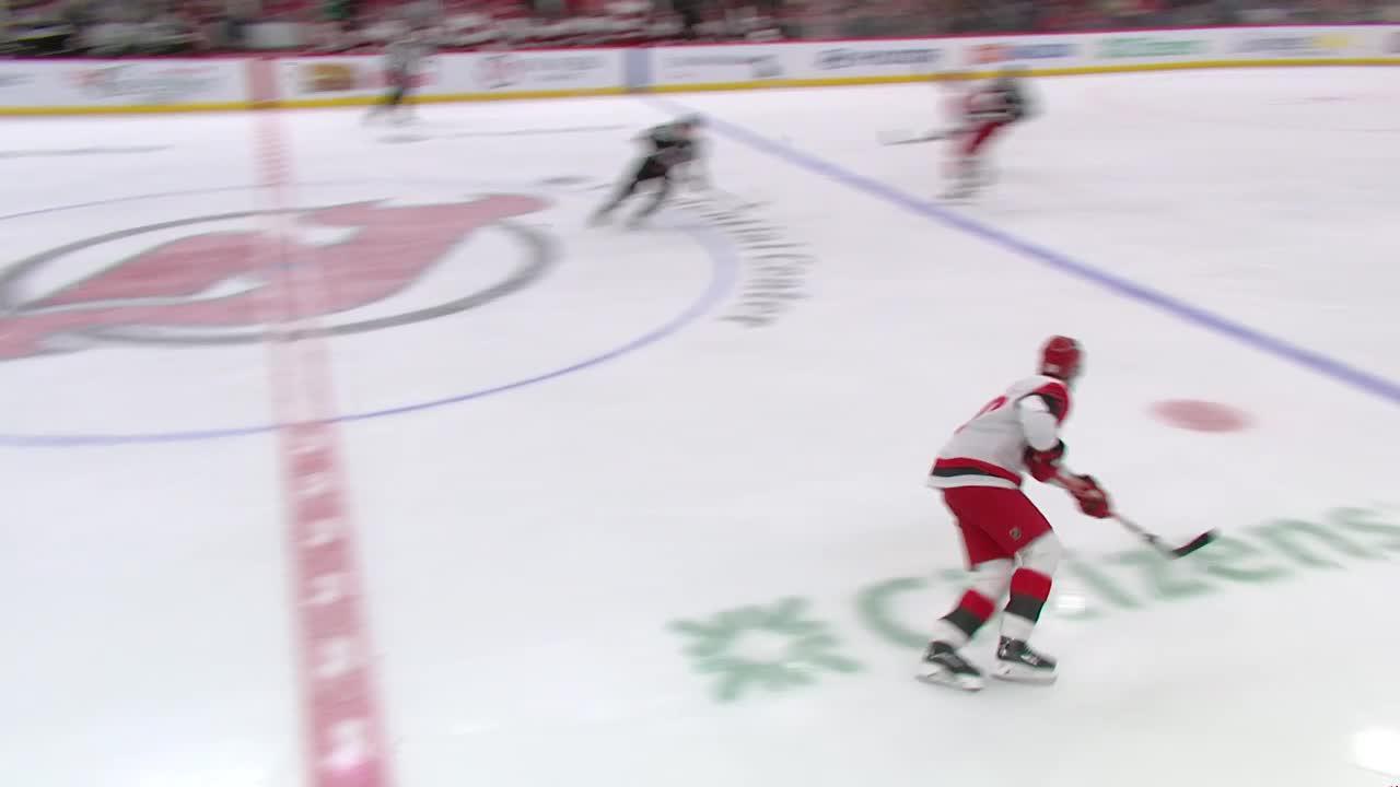 CAR@NJD: Svechnikov has a hat trick against the Devils | Carolina ...