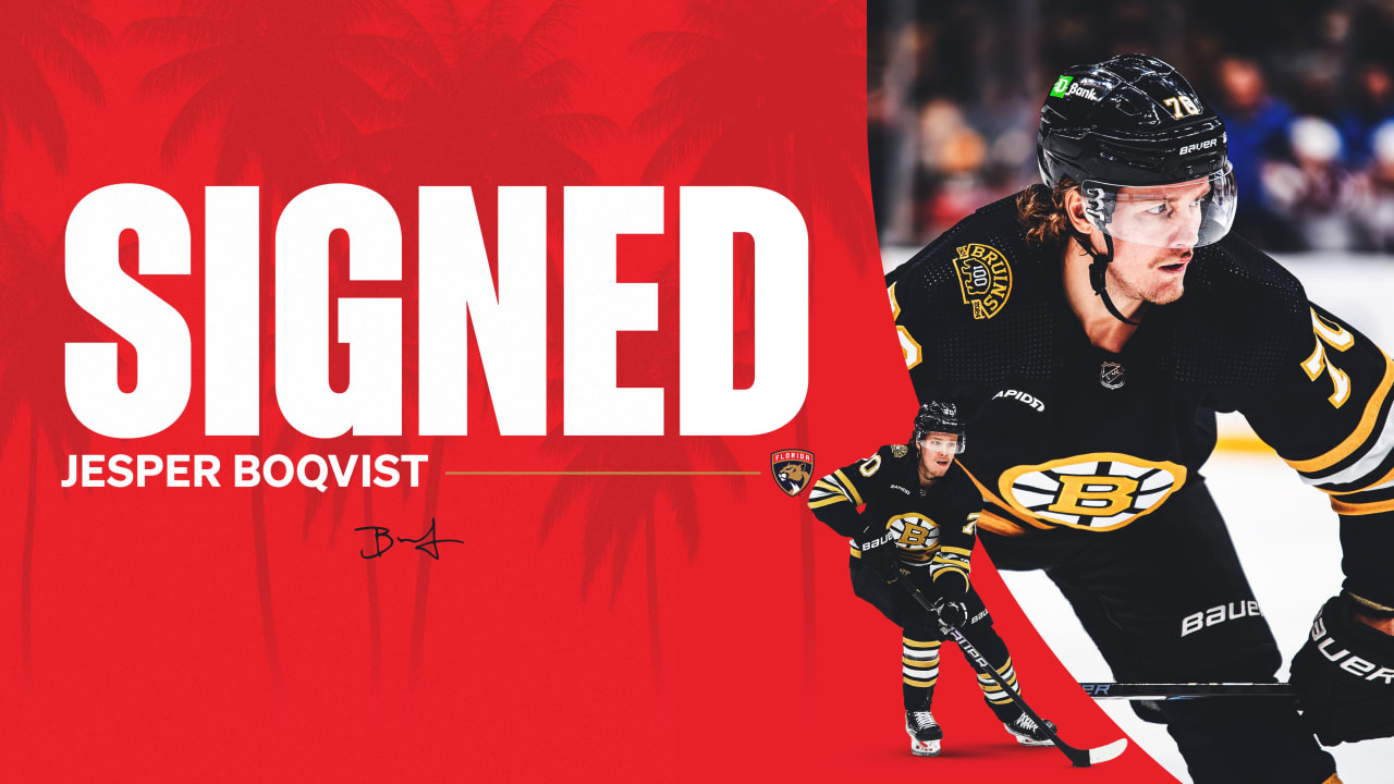 Florida Panthers Agree to Terms with Forward Jesper Boqvist on One-Year Contract | Florida Panthers