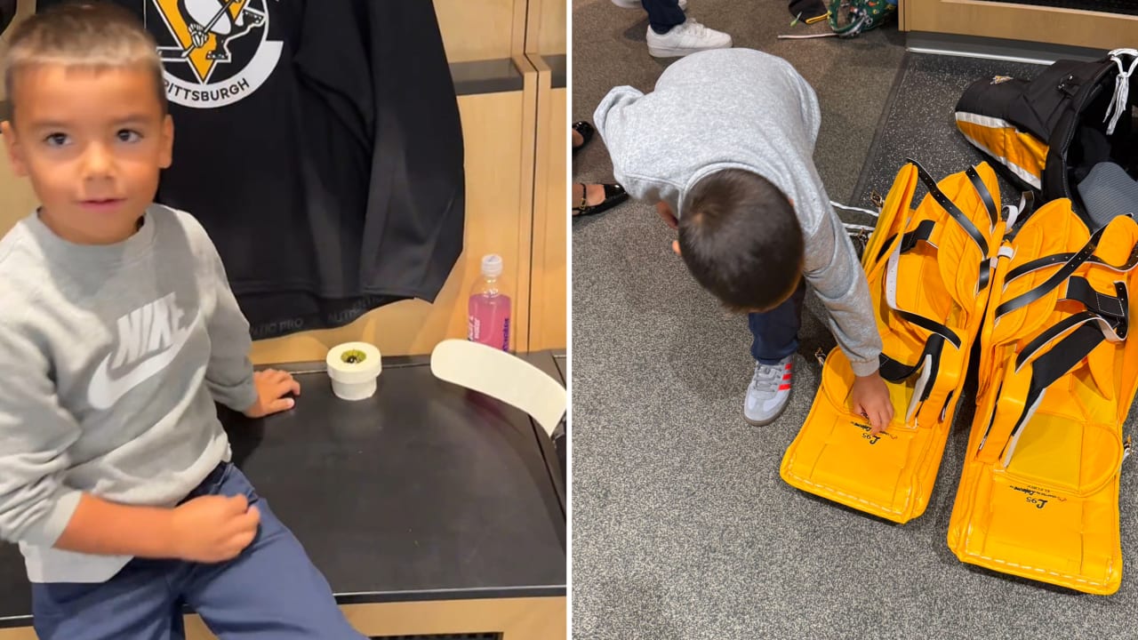 Fleury’s kid pranks his dad, Malkin in Penguins locker room | NHL.com