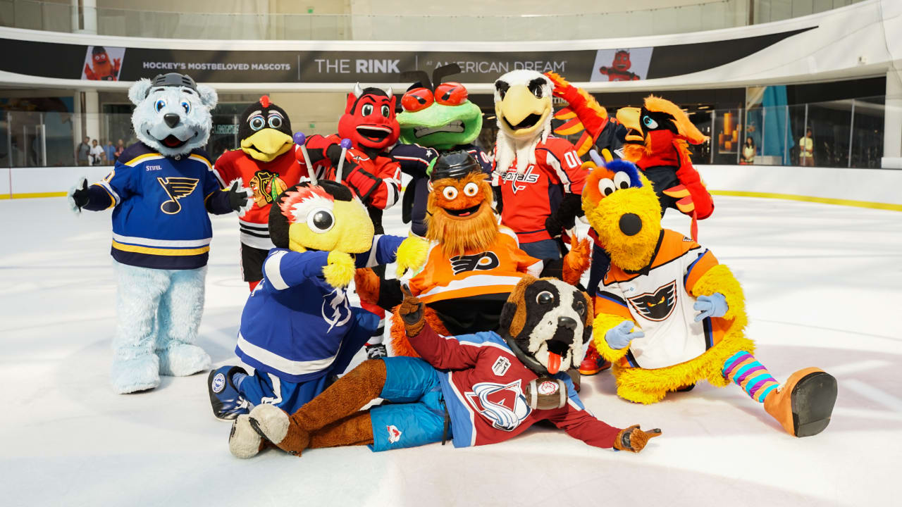 NHL mascots skate with fans at American Dream | NHL.com