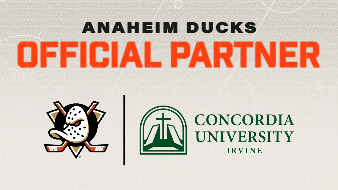 Ducks Announce Concordia University Irvine as Official Partner Through ...