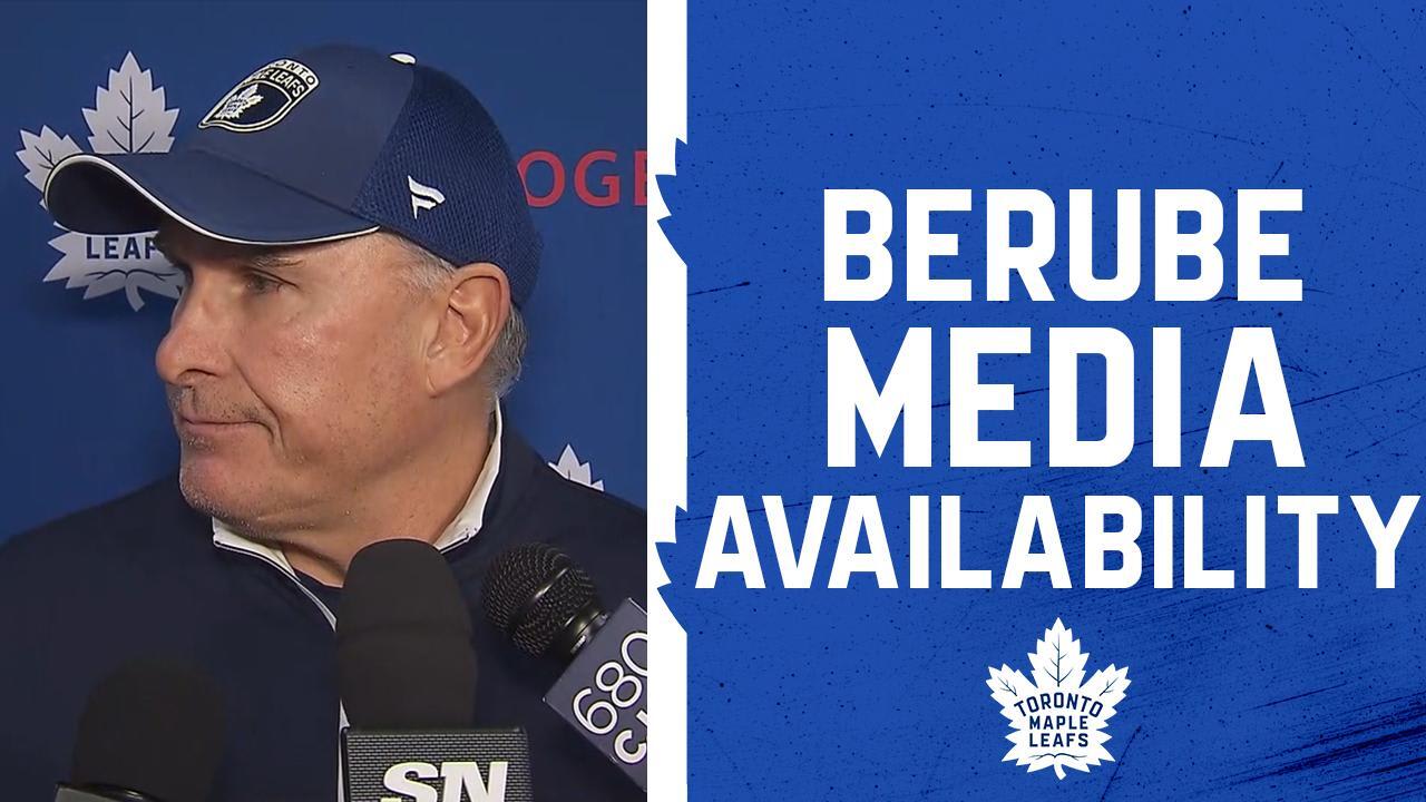 Craig Berube | PreGame | Toronto Maple Leafs