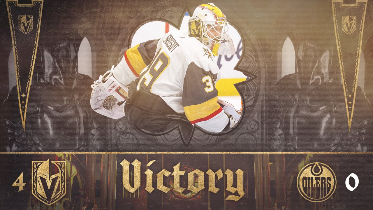 Brossoit Blanks Oilers as Golden Knights Snag 4-0 Win in Edmonton ...