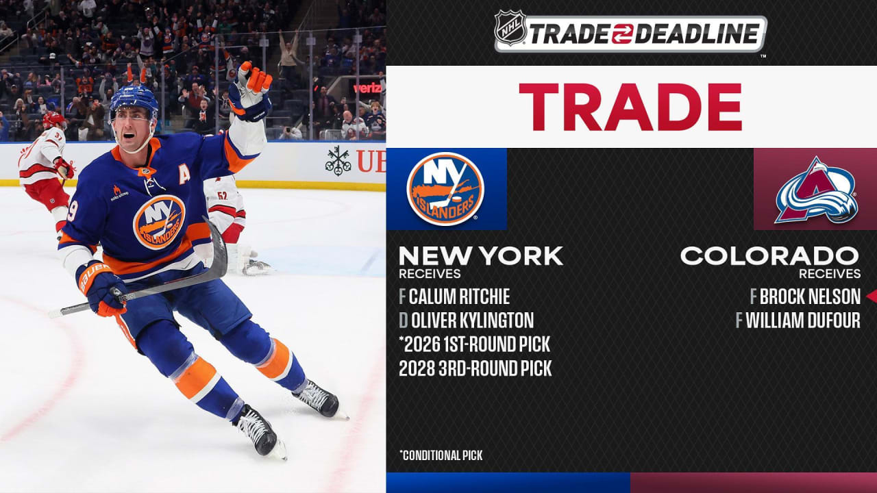 Colorado Avalanche acquire Brock Nelson | NHL.com