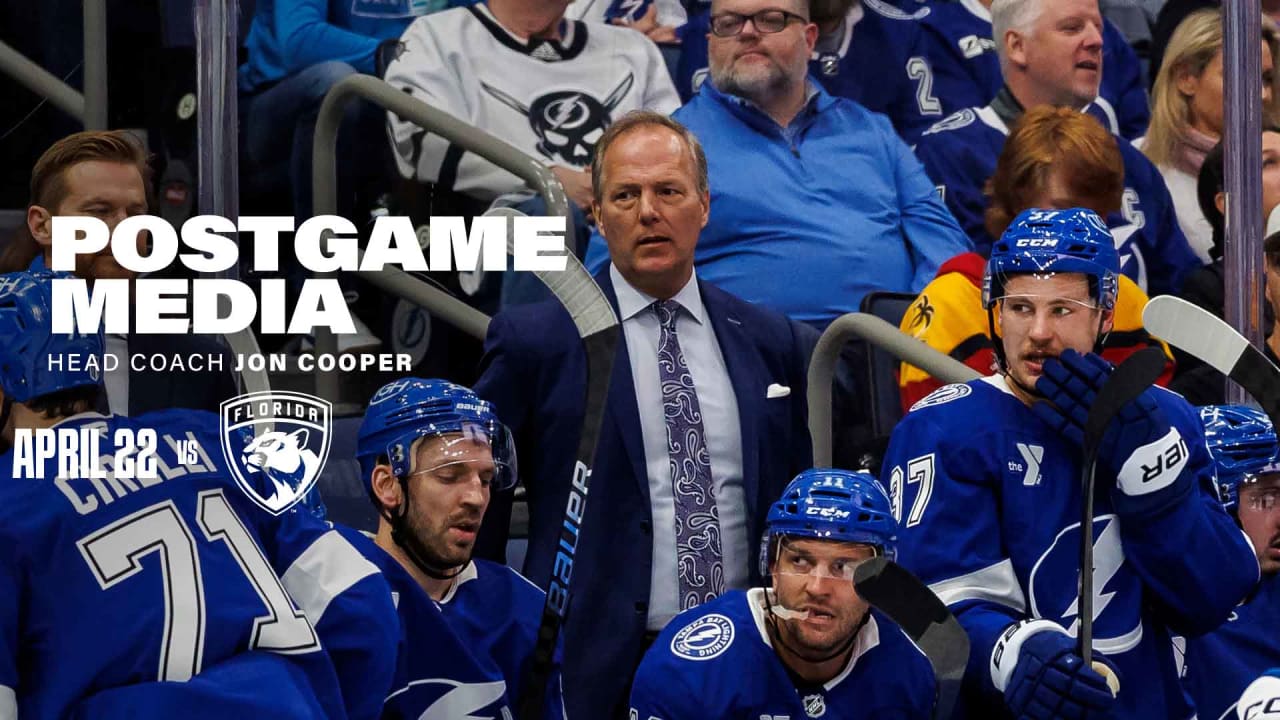 Jon Cooper | Postgame Game 1 vs Florida Panthers | Tampa Bay Lightning