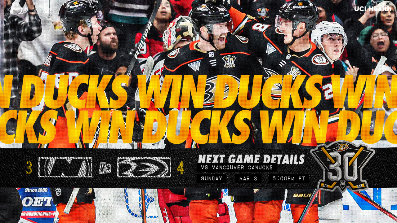 Recap: Vatrano, Dostal Power Ducks to 4-3 Win Over Devils | Anaheim Ducks