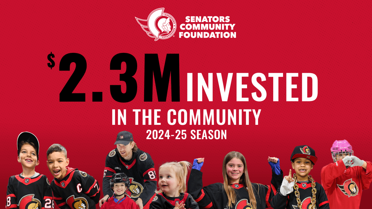 Senators Community Foundation Release Community Impact Report | Ottawa Senators
