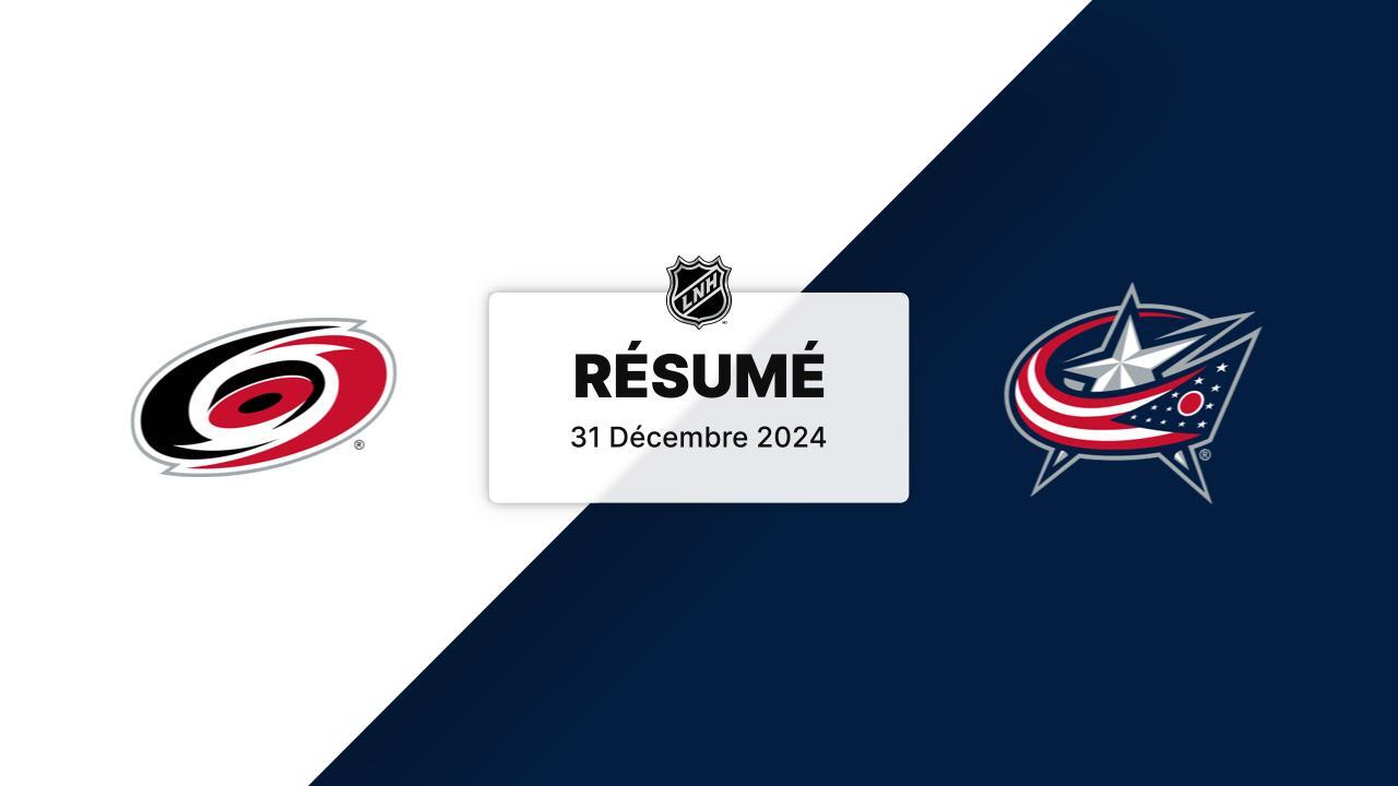 CAR vs CBJ | Résumé 31/12/24 | LNH.com