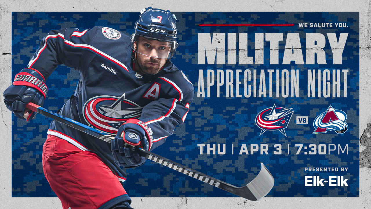 Blue Jackets to salute our nation's military members Thursday ...