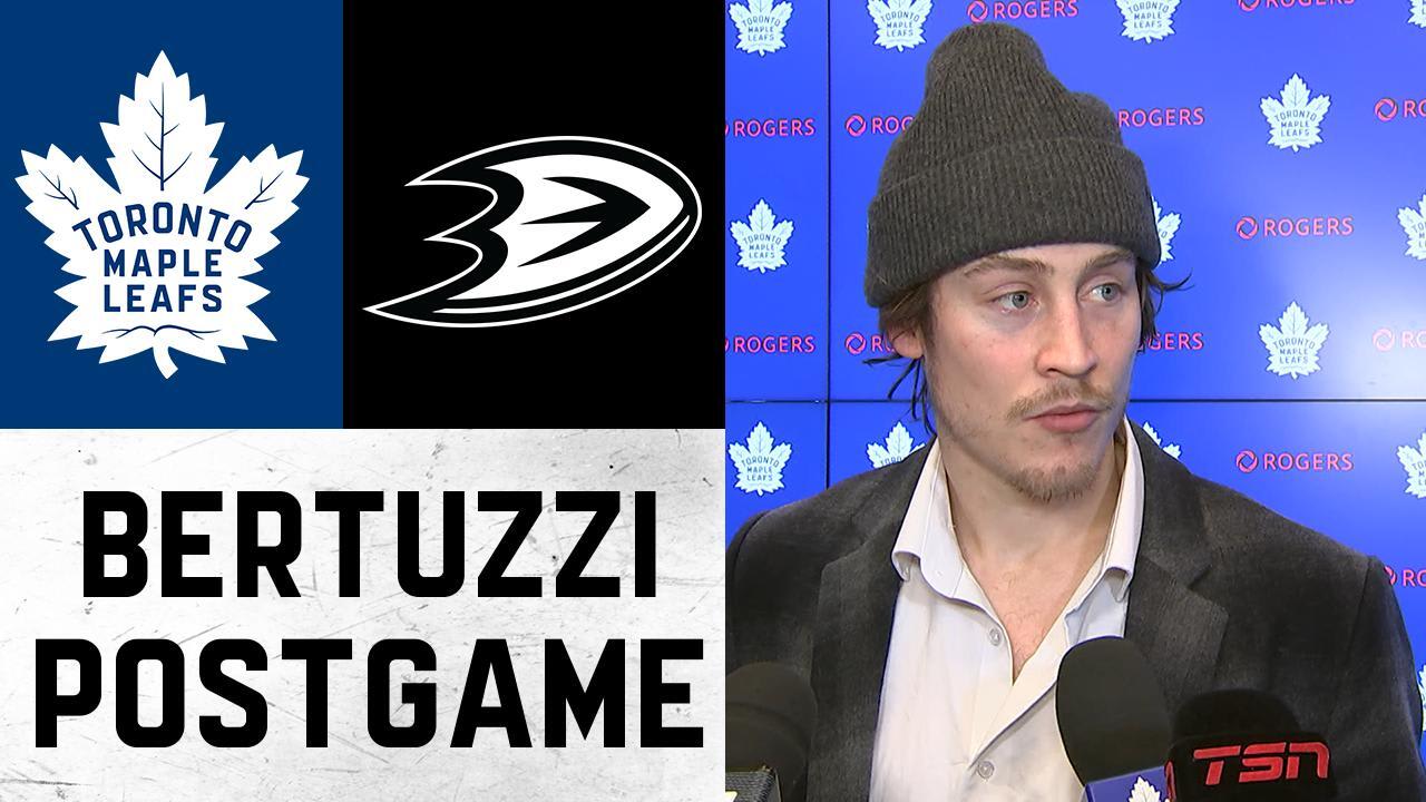 Tyler Bertuzzi | Post Game | Toronto Maple Leafs