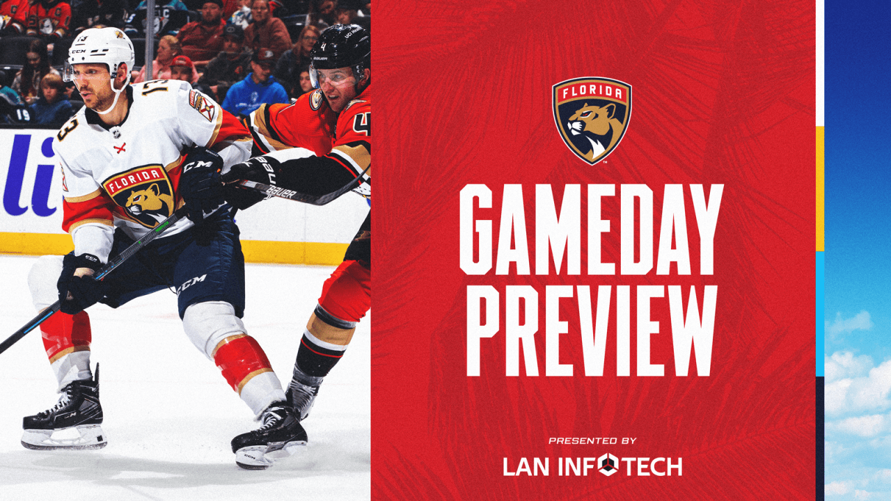 PREVIEW: Panthers set to battle familiar faces in Anaheim | Florida ...