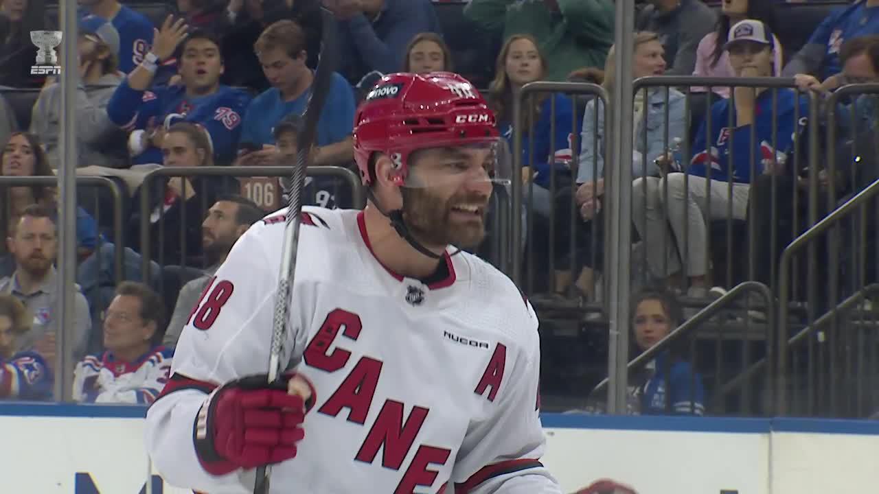 CAR@NYR: Martinook scores goal against Igor Shesterkin | Carolina ...