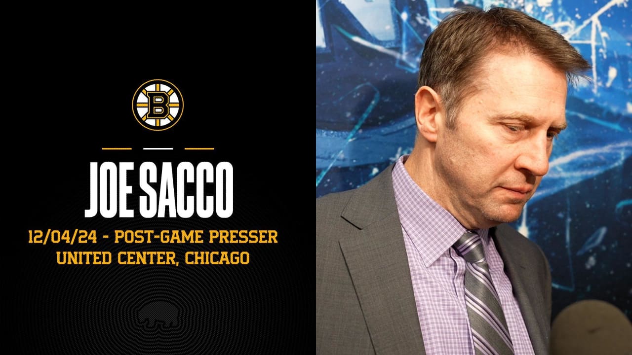 Press Room: Joe Saco | Boston Bruins