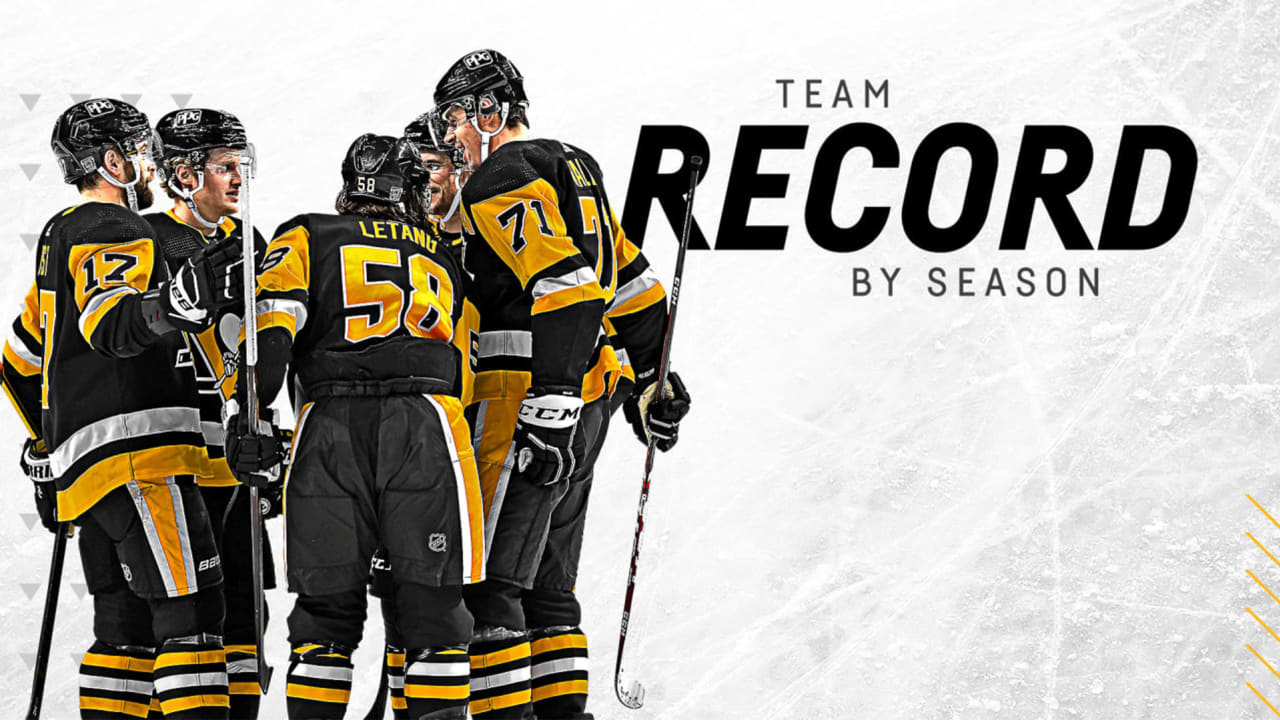 Team Record by Season | Pittsburgh Penguins