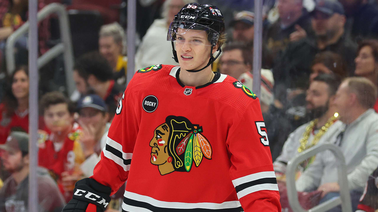 Korchinski flying under radar for Blackhawks as teammate of Bedard ...