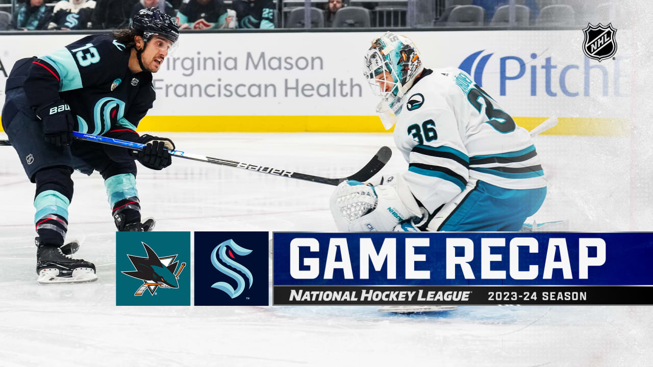 Bjorkstrand has 4 points, Kraken score 7 in win against Sharks | NHL.com