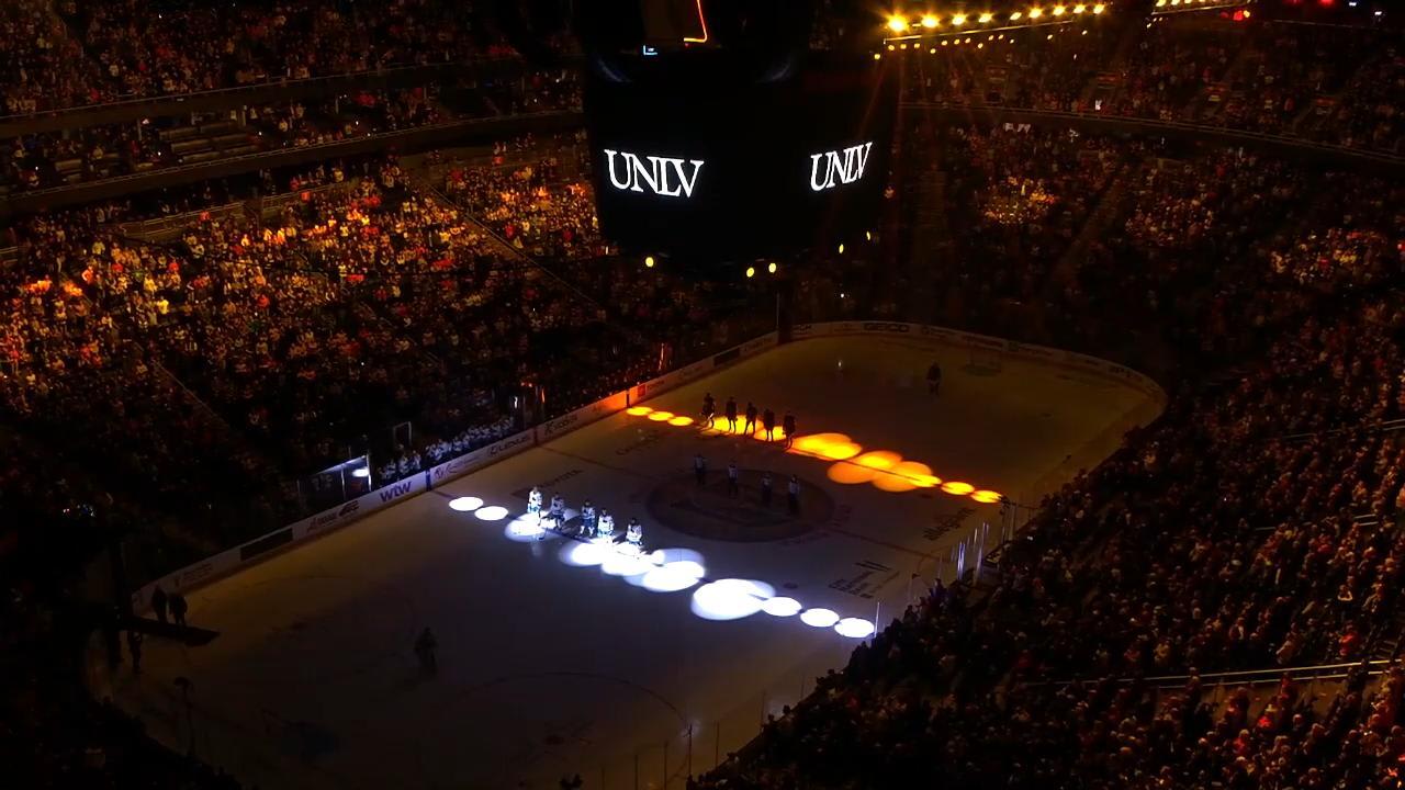Golden Knights honor victims of UNLV shooting with pregame ceremony ...