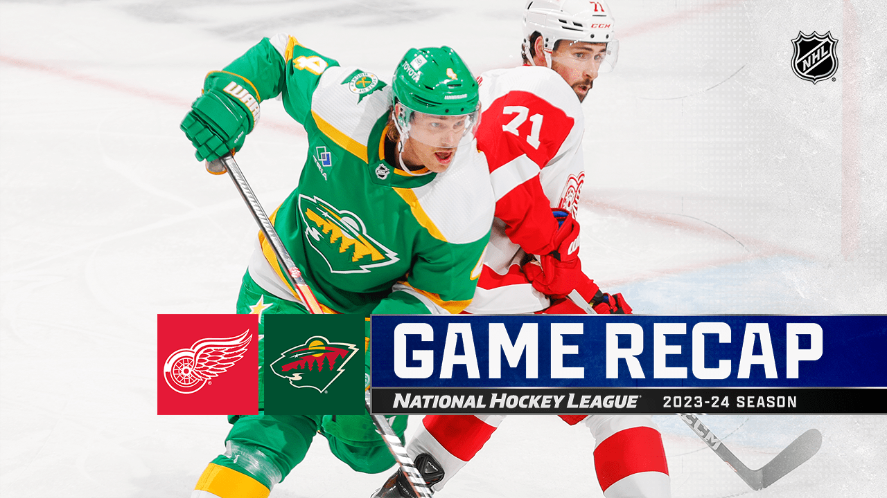 Wild score 4 in 3rd, pull away from Red Wings for 4th straight win ...