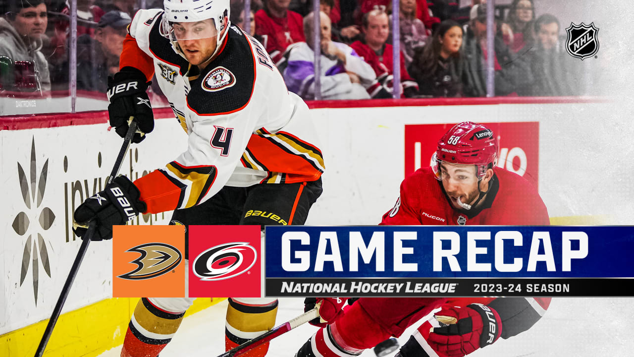 Hurricanes extend point streak to 7 with win against Ducks | NHL.com