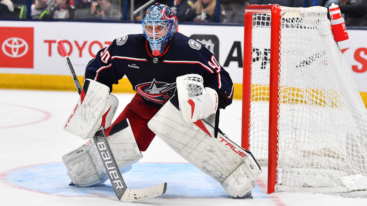 Merzlikins clarifies comments, says he requested trade from Blue ...