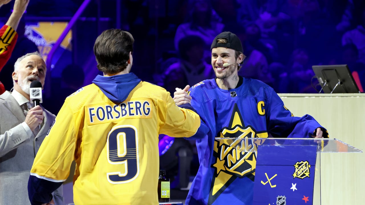 Filip Forsberg at the 2024 NHL All-Star Player Draft | Nashville Predators
