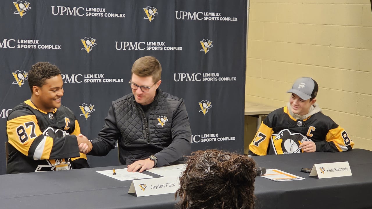 Penguins sign 15-year-old fans to 1-day contracts through Make-A-Wish ...