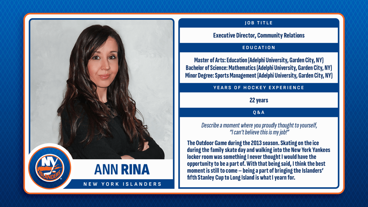 Women in Hockey: Ann Rina | NHL.com