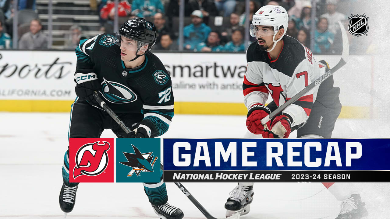 Hischier has 4 points, Devils get back on track with win against Sharks ...