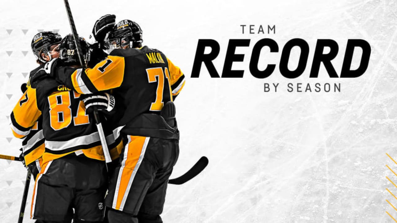 Team Record by Season | Pittsburgh Penguins
