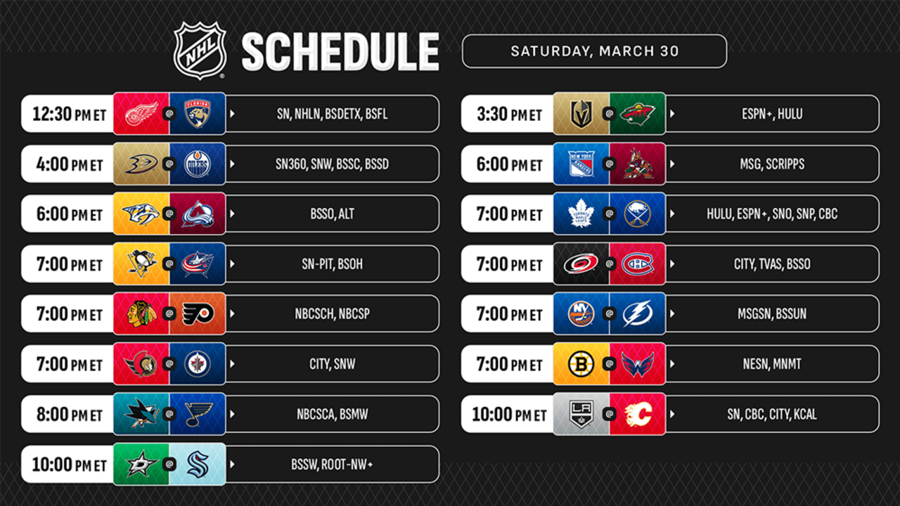 NHL Morning Skate for March 30 | NHL.com