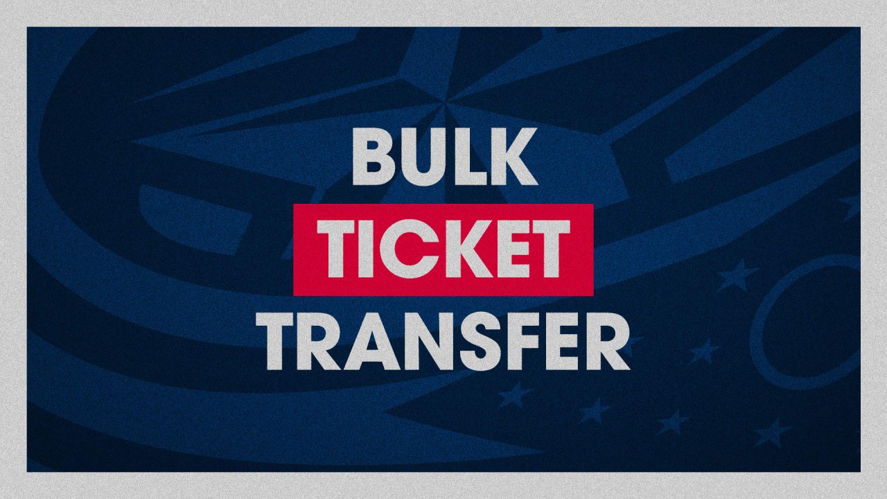 Bulk Ticket Transfer | Columbus Blue Jackets