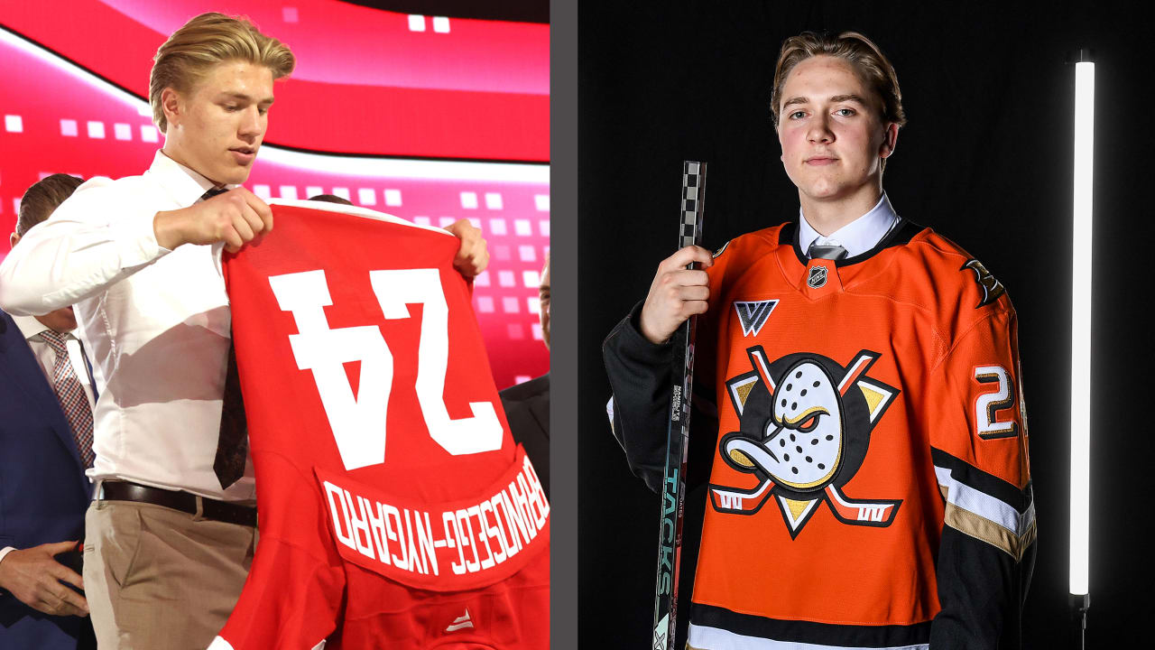 2 Norway-born players make history as 1st-round picks at 2024 NHL Draft ...