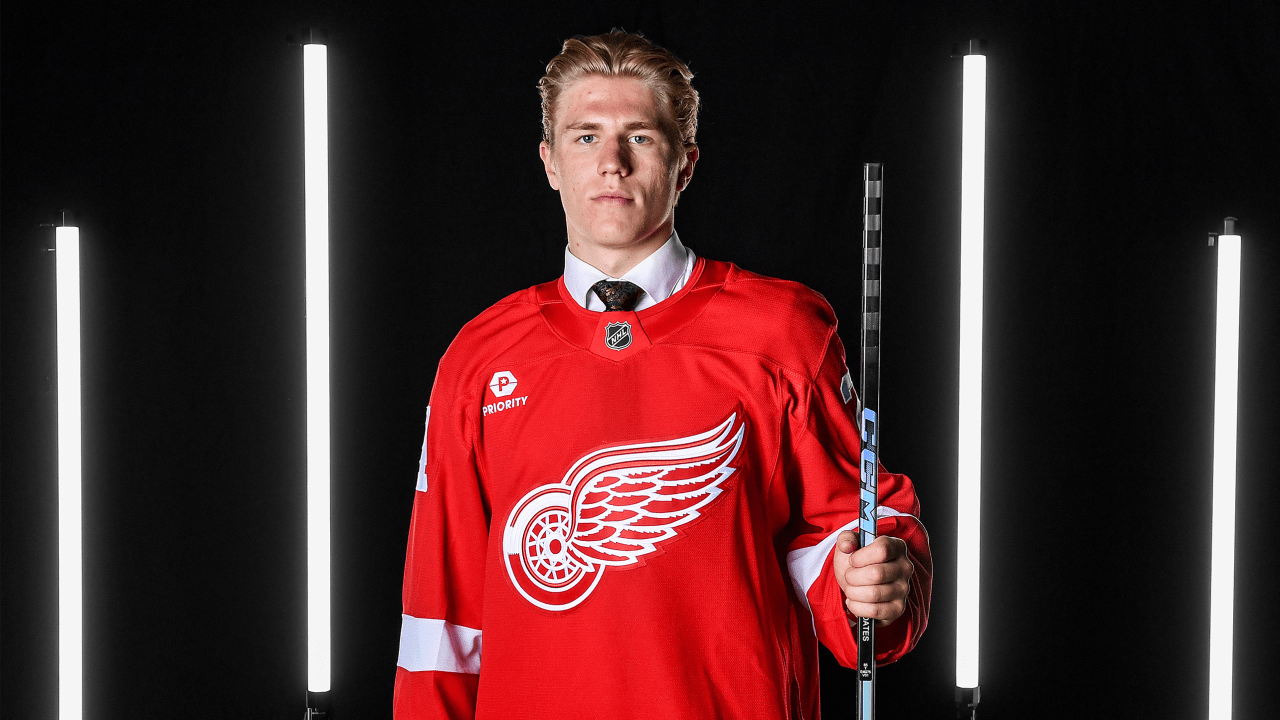Brandsegg-Nygard 'living the dream,' eyes future with Red Wings | NHL.com