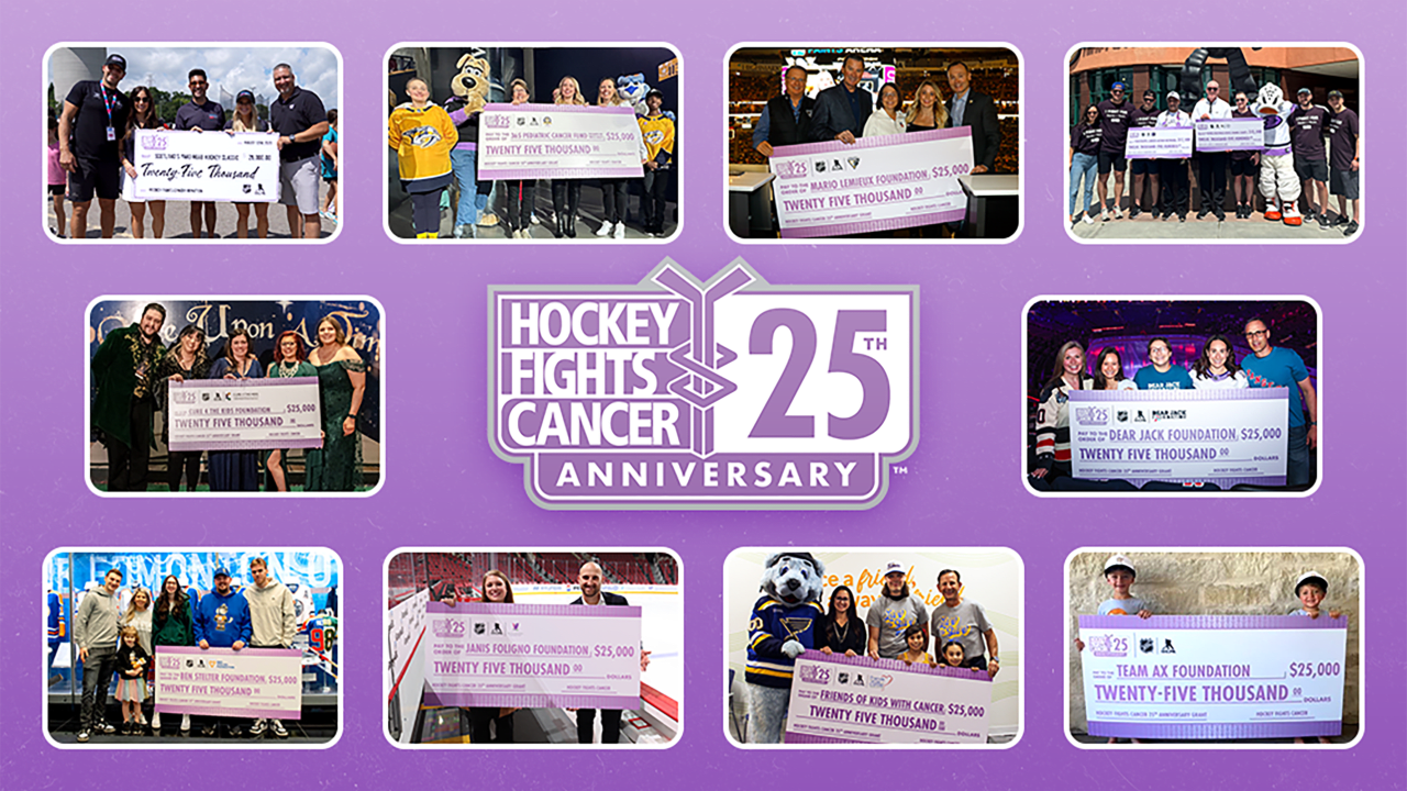 NHL, NHLPA mark 25th year of Hockey Fights Cancer giving campaign | NHL.com