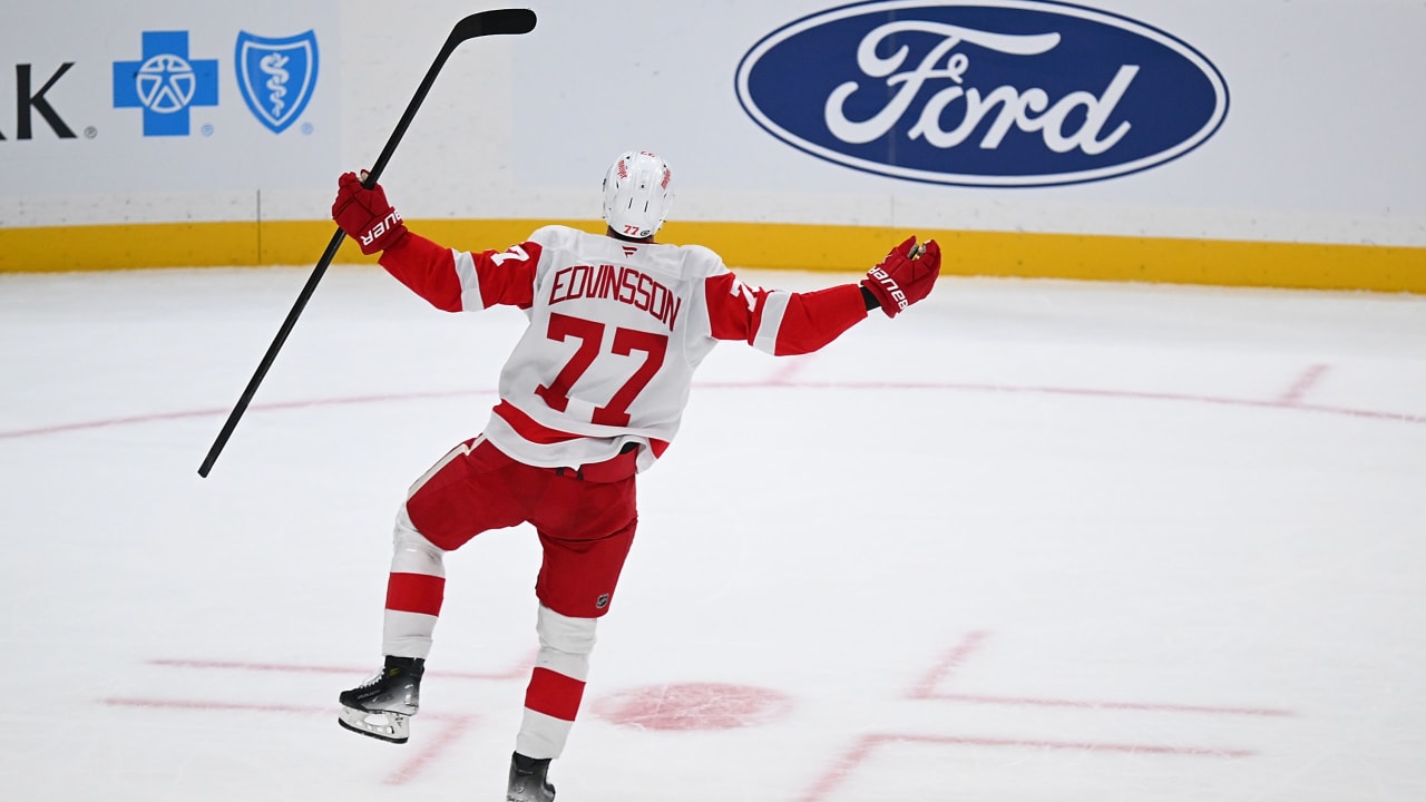 Edvinsson, Red Wings recover to defeat Penguins in OT | NHL.com