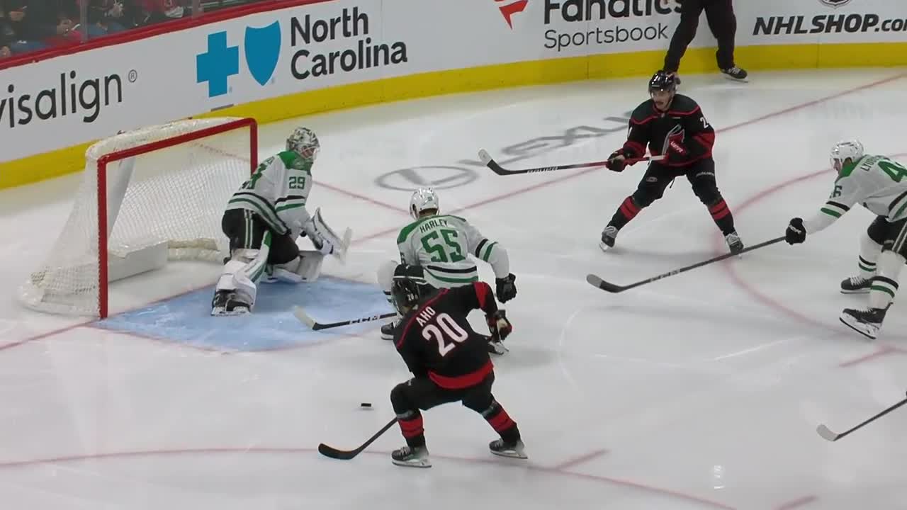 Aho snipes Jarvis' saucer | NHL.com