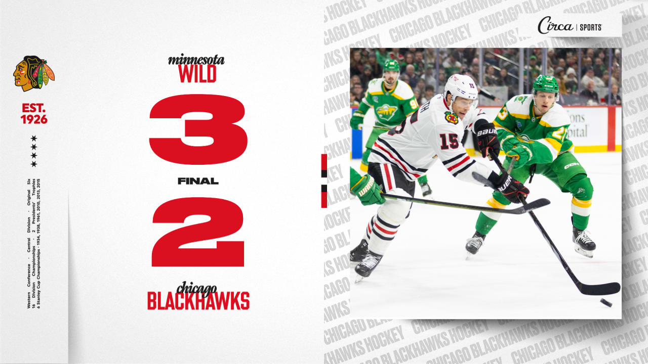 RECAP: Blackhawks Fall Short in Battle with Wild | Chicago Blackhawks