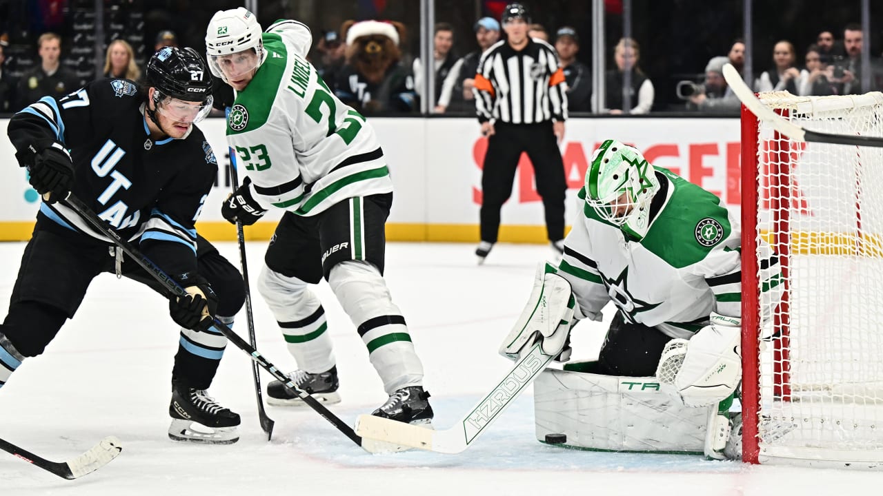 DeSmith makes 36 saves, Stars hold off Utah Hockey Club | NHL.com