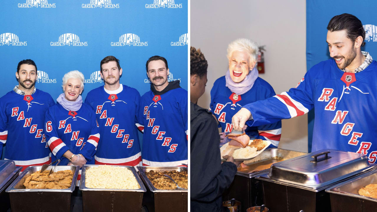 Rangers host holiday dinner with Garden of Dreams Foundation | NHL.com